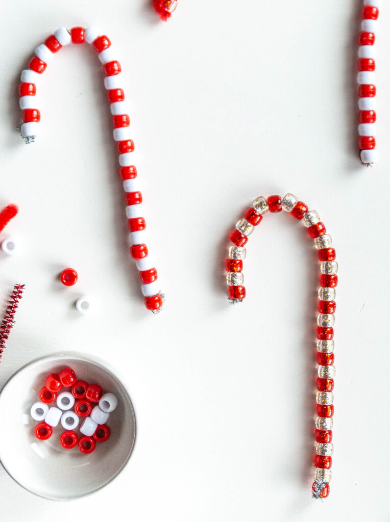 DIY Candy Cane Christmas Ornaments - My Crafty Mama