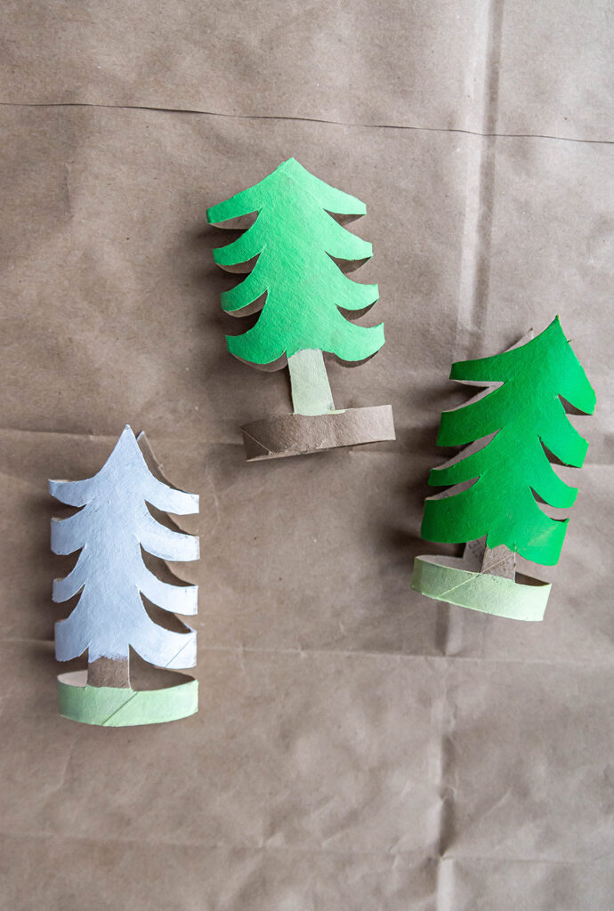 Toilet Paper Roll Christmas Tree - My Crafty Mama
