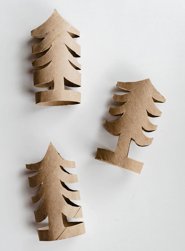 Toilet Paper Roll Christmas Tree - My Crafty Mama