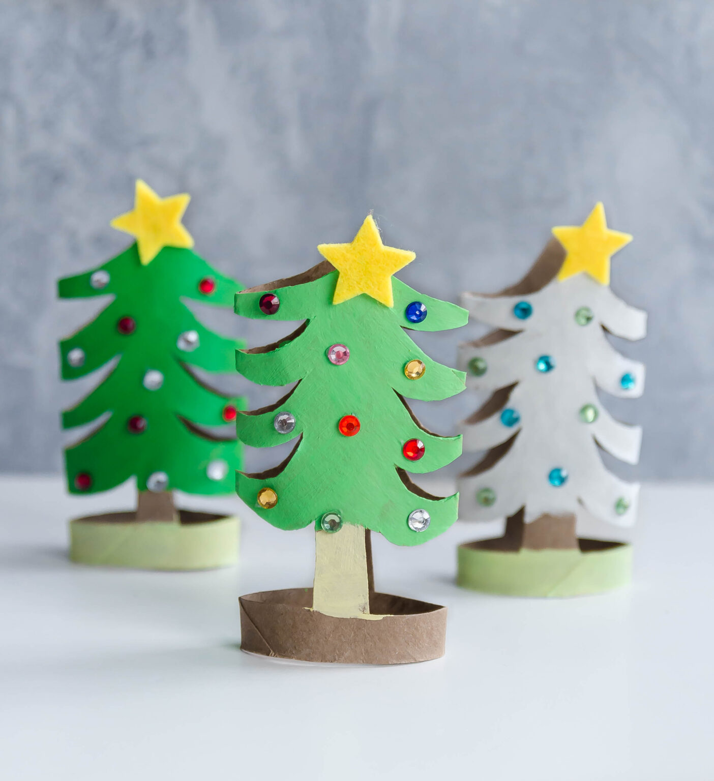 Toilet Paper Roll Christmas Tree - My Crafty Mama