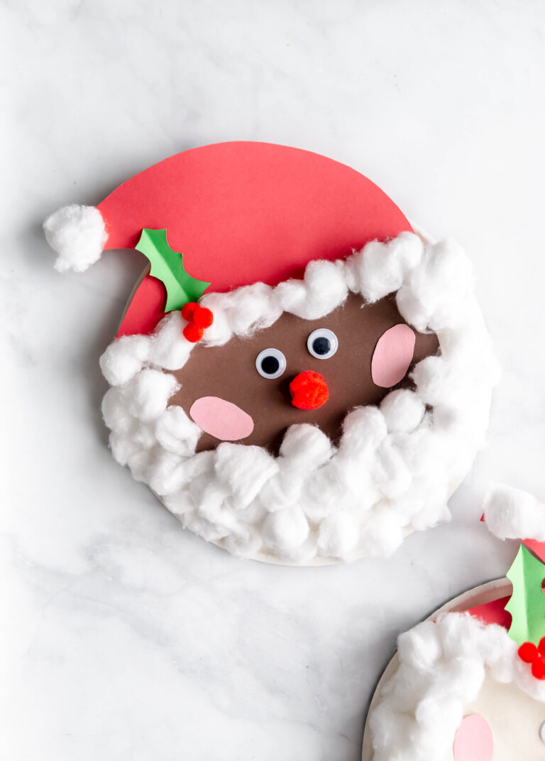Paper Plate Santa Craft - My Crafty Mama