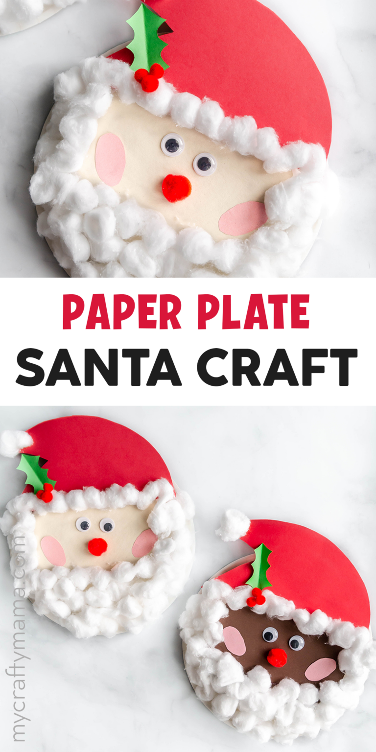 Paper Plate Santa Craft - My Crafty Mama