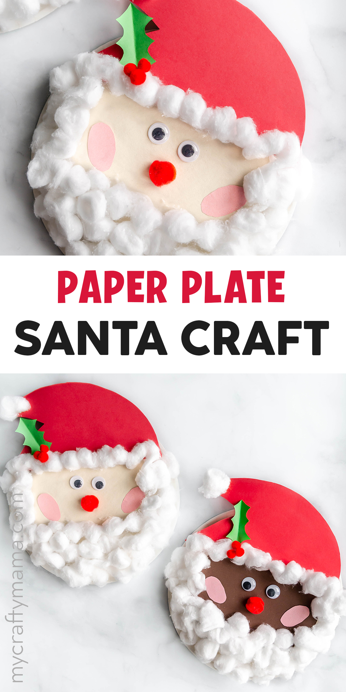 Paper Plate Santa Craft - My Crafty Mama