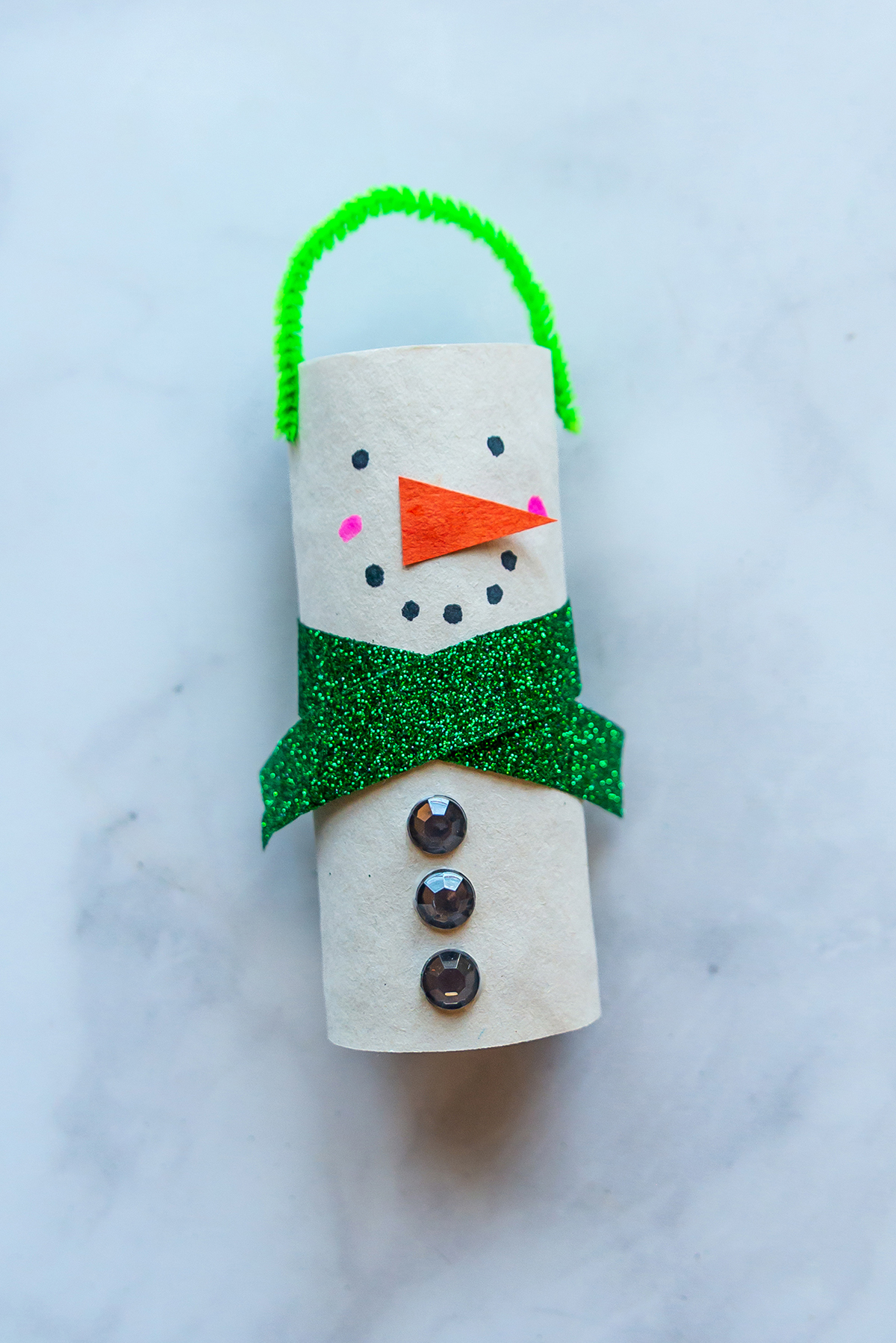 Toilet Paper Roll Snowman - My Crafty Mama